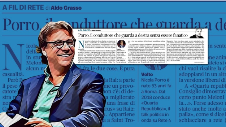 Aldo Grasso: "Porro, conduttore che guarda a destra senza essere fanatico"