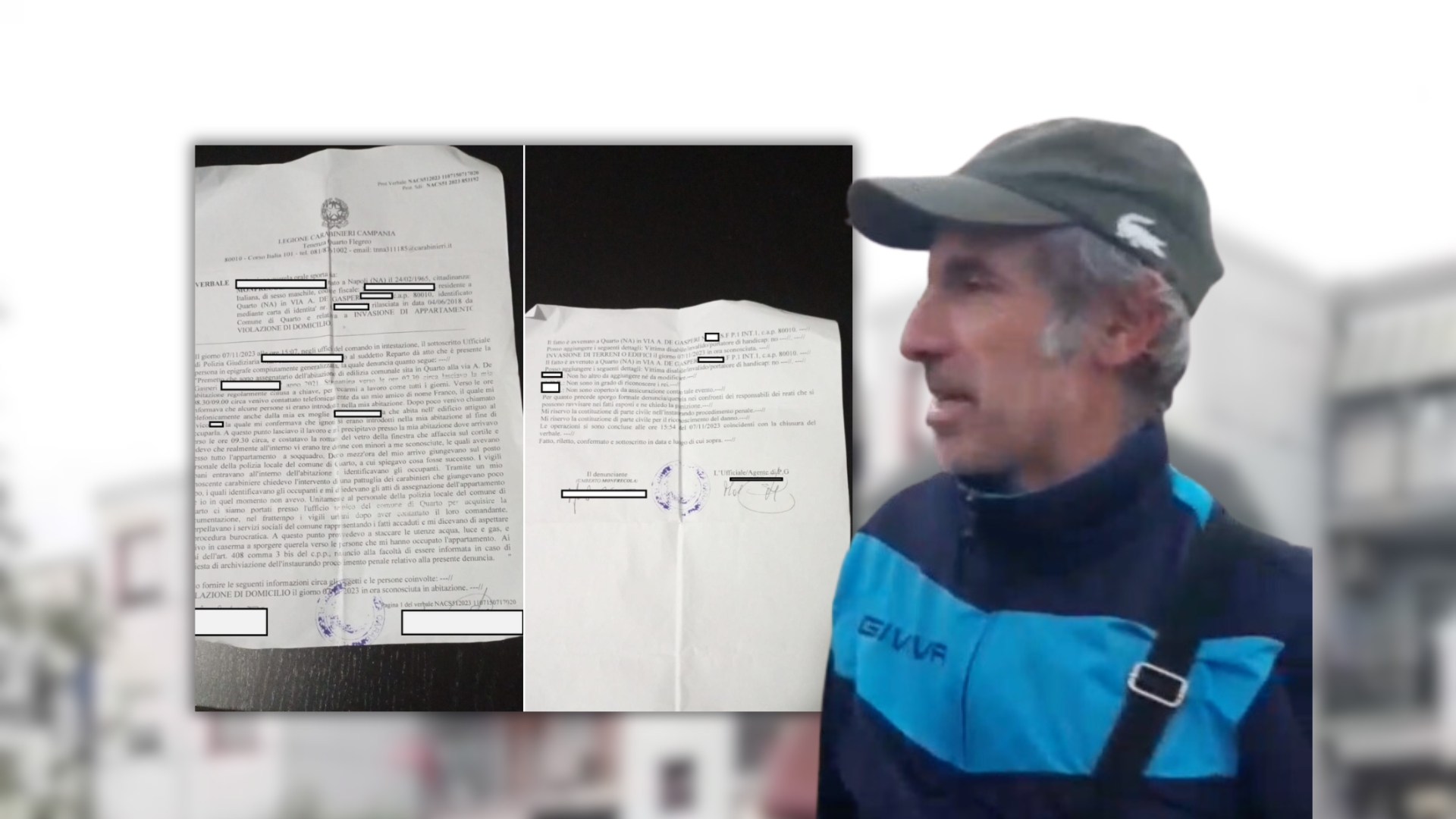 Va al lavoro e gli occupano casa. Ora vive in auto