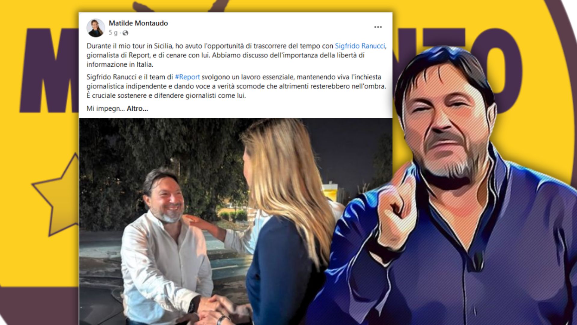 "Vota M5S". La foto con Ranucci che sta facendo discutere
