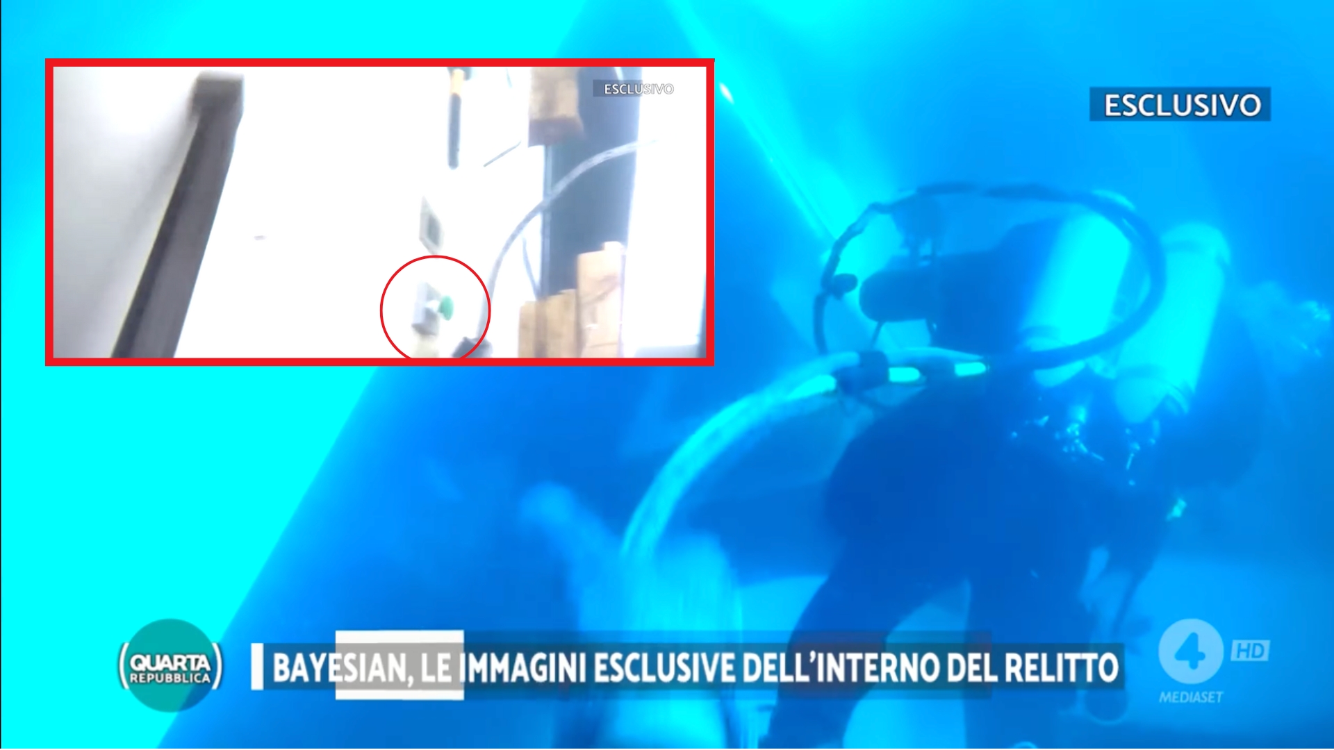 Bayesian, ma allora il portellone era chiuso? Cosa si vede nel video ...