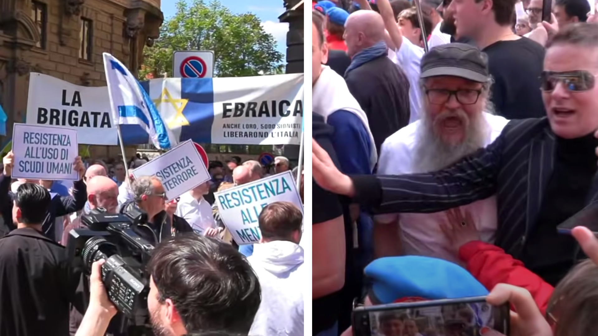 Che scandalo la Brigata Ebraica scortata dalla polizia
