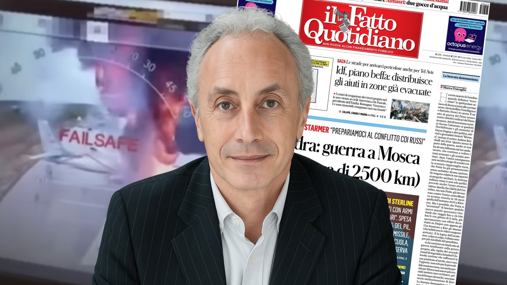 Travaglio oltre l’imbarazzante: la stramba teoria sull’attacco ucraino