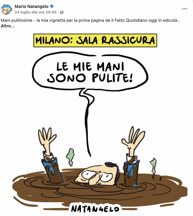 Che fai Natangelo, copi? La vignetta del Fatto e quel dettagliucio ...