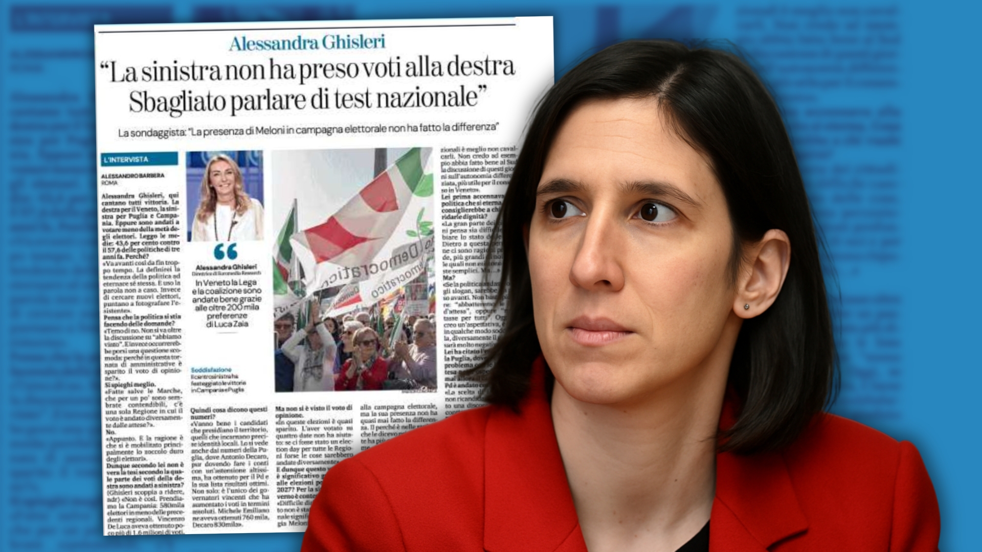 "Non ha preso voti a destra. E sul governo....". Ghisleri smonta la ...
