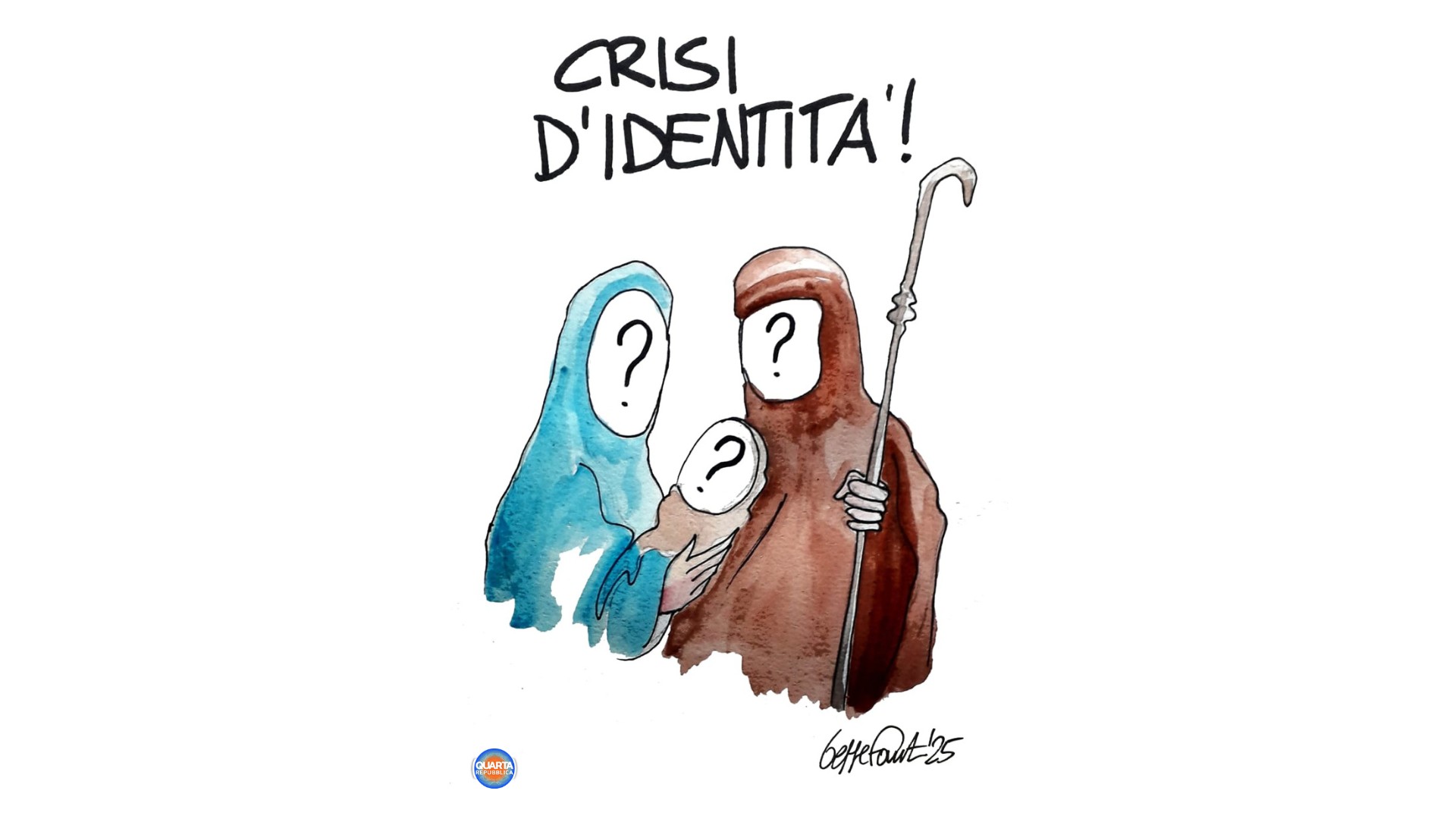 Presepe woke - La vignetta di Fantin 14/12/2025 - Sedute Satiriche
