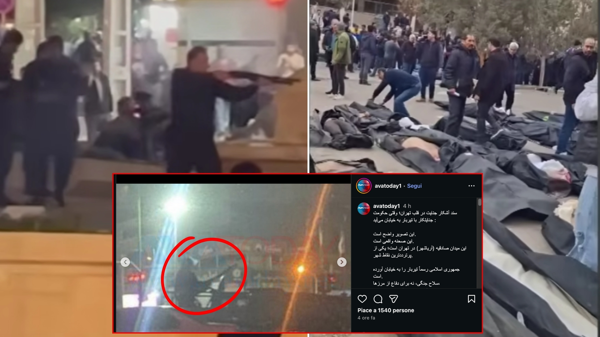 Iran, repressione da brividi: “Pronte mitragliatrici contro i civili”